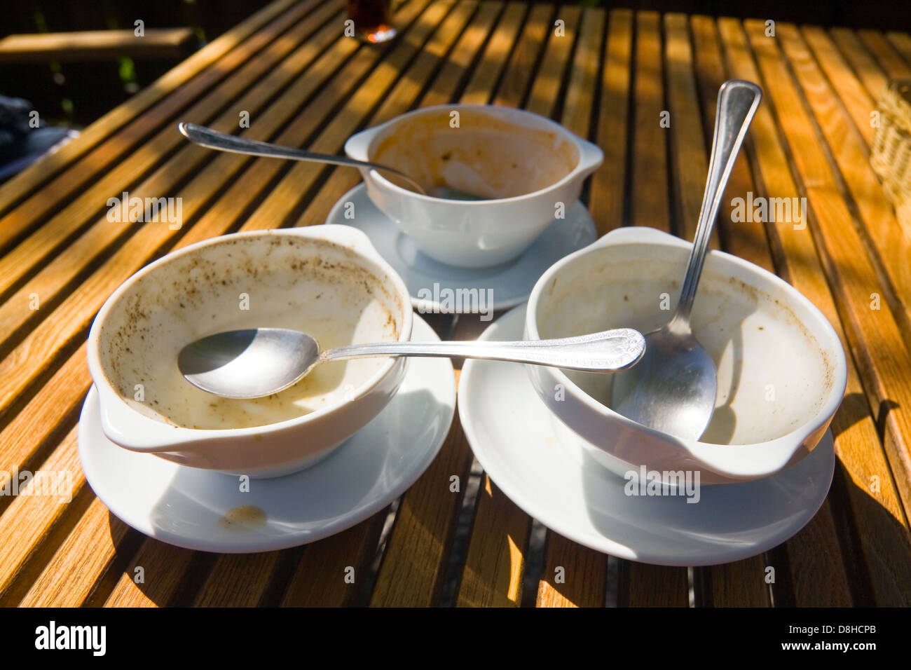 Stacked dirty plates hi-res stock photography and images - Alamy