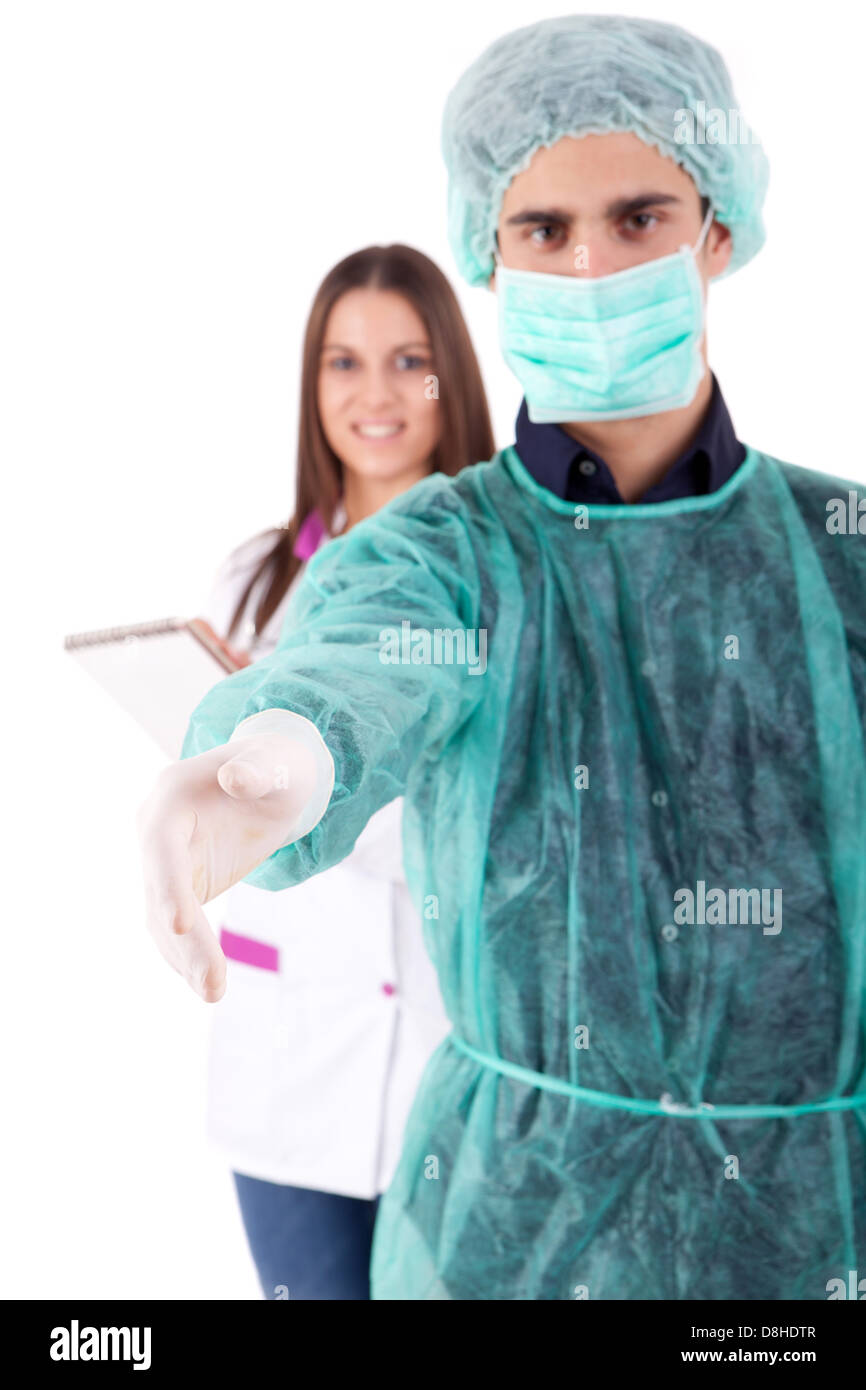Team of young nurse and medic Stock Photo - Alamy