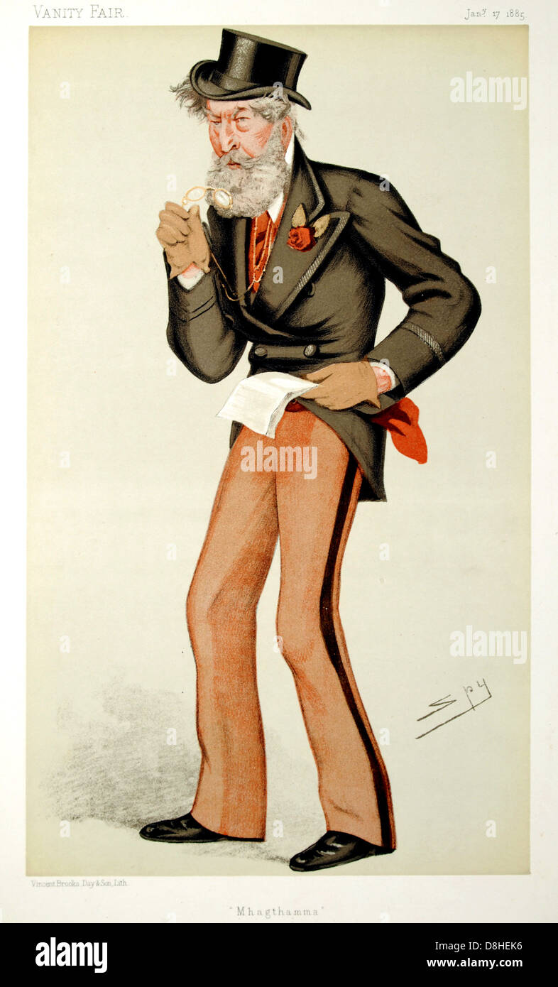 JAMES PATRICK MAHON (1800-1891) Irish nationalist in a cartoon by Spy ...