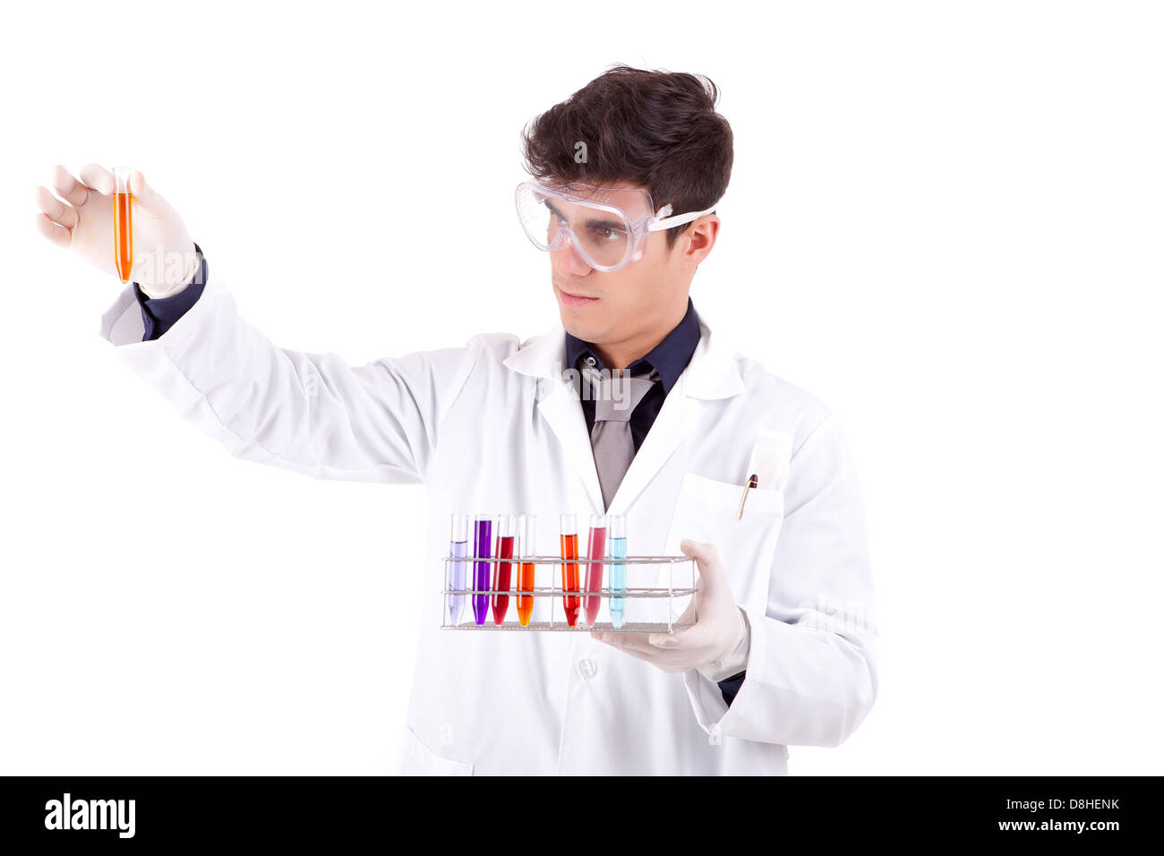 Young scientist working at laboratory Stock Photo - Alamy