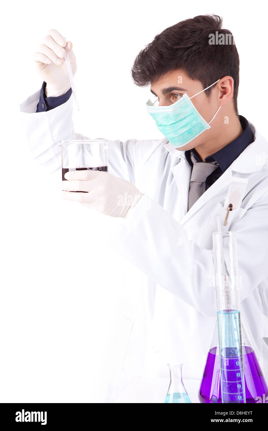 Young scientist working at laboratory Stock Photo - Alamy