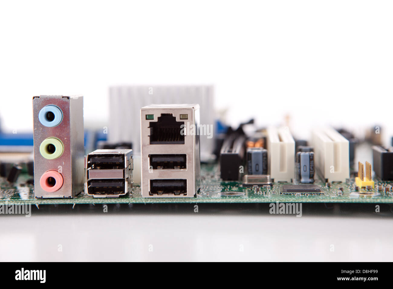 Close shot of an old computer motherboard Stock Photo - Alamy