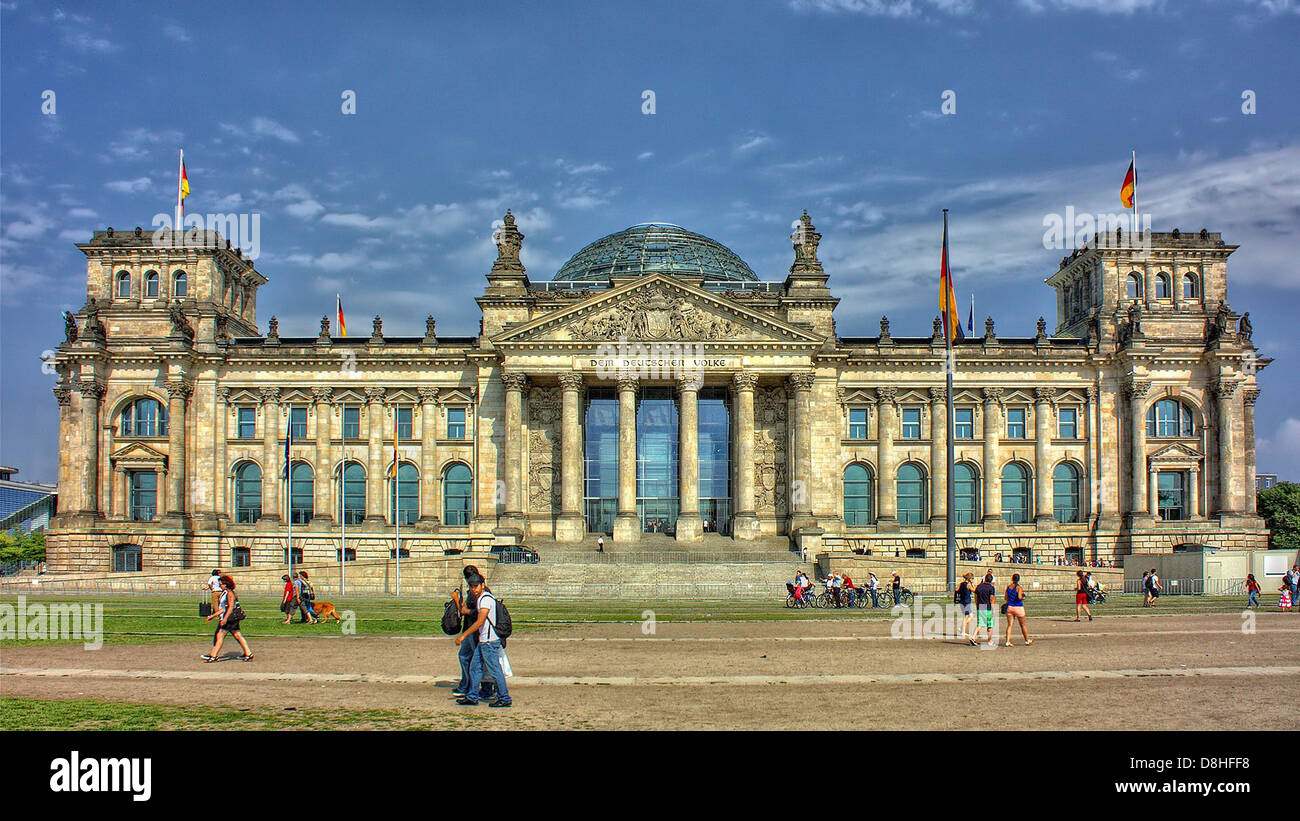 The Reichstag building in Berlin is home to the German parliament. It ...
