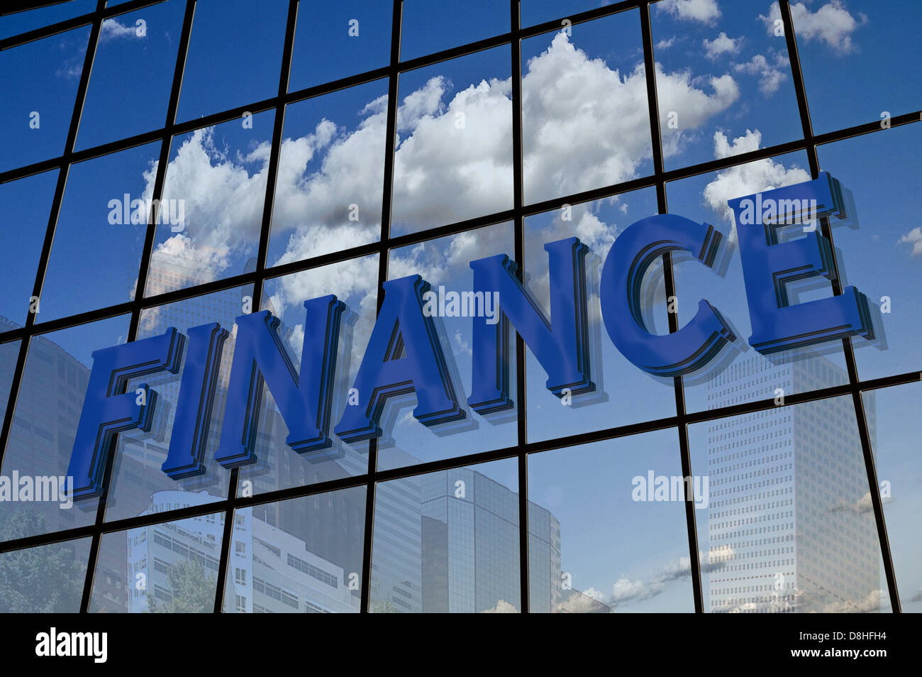 The finance facade building is a modern architectural structure ...