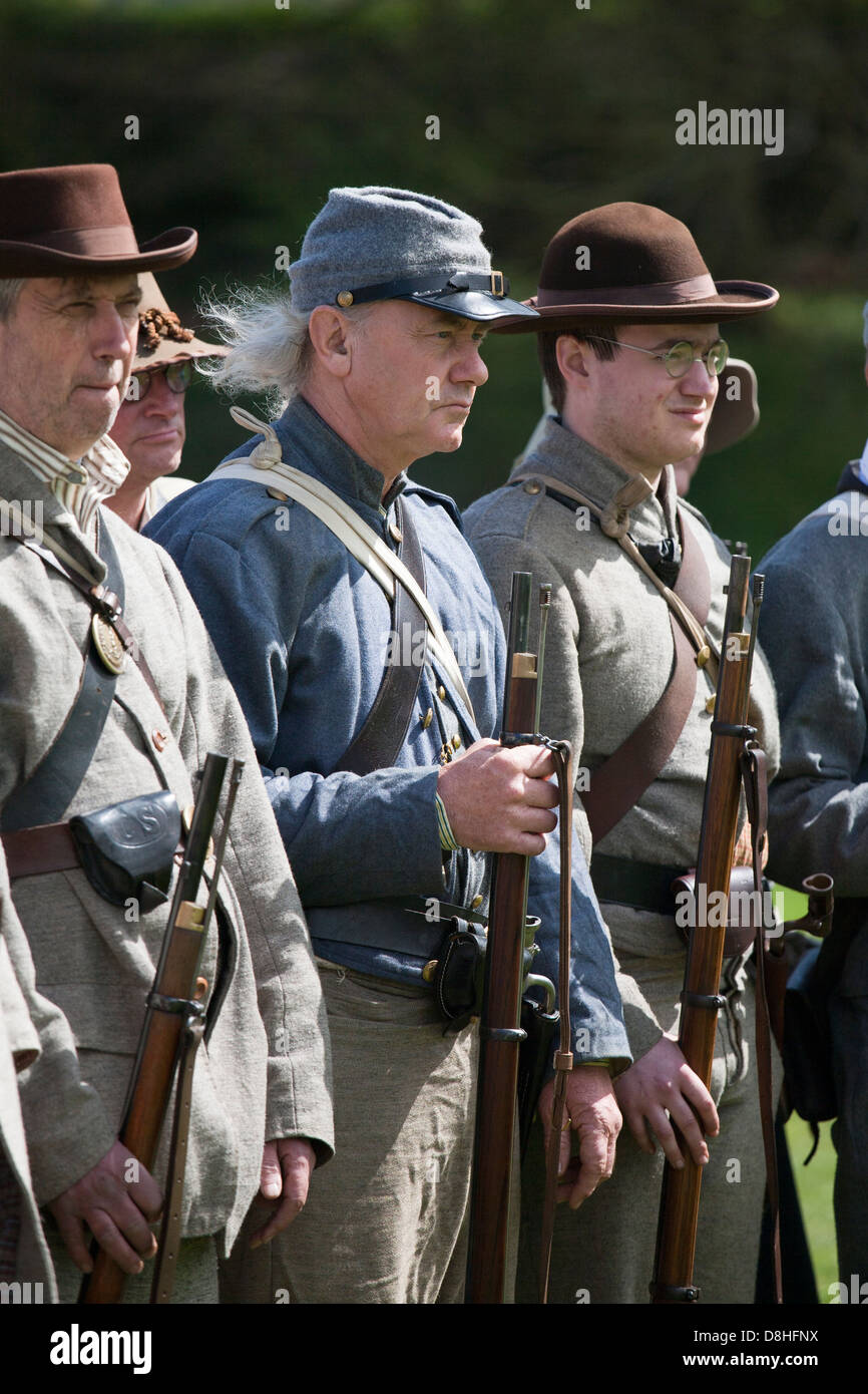 American Civil war re-enactors Stock Photo - Alamy