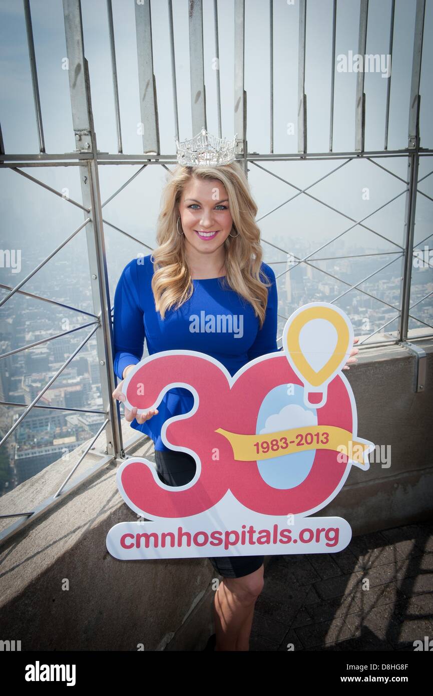 Manhattan, New York, USA. 29th May 2013. Miss America 2013 MALLORY ...