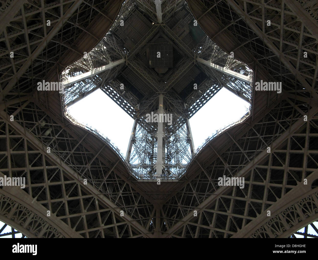 Inside eiffel tower paris france hi-res stock photography and images ...