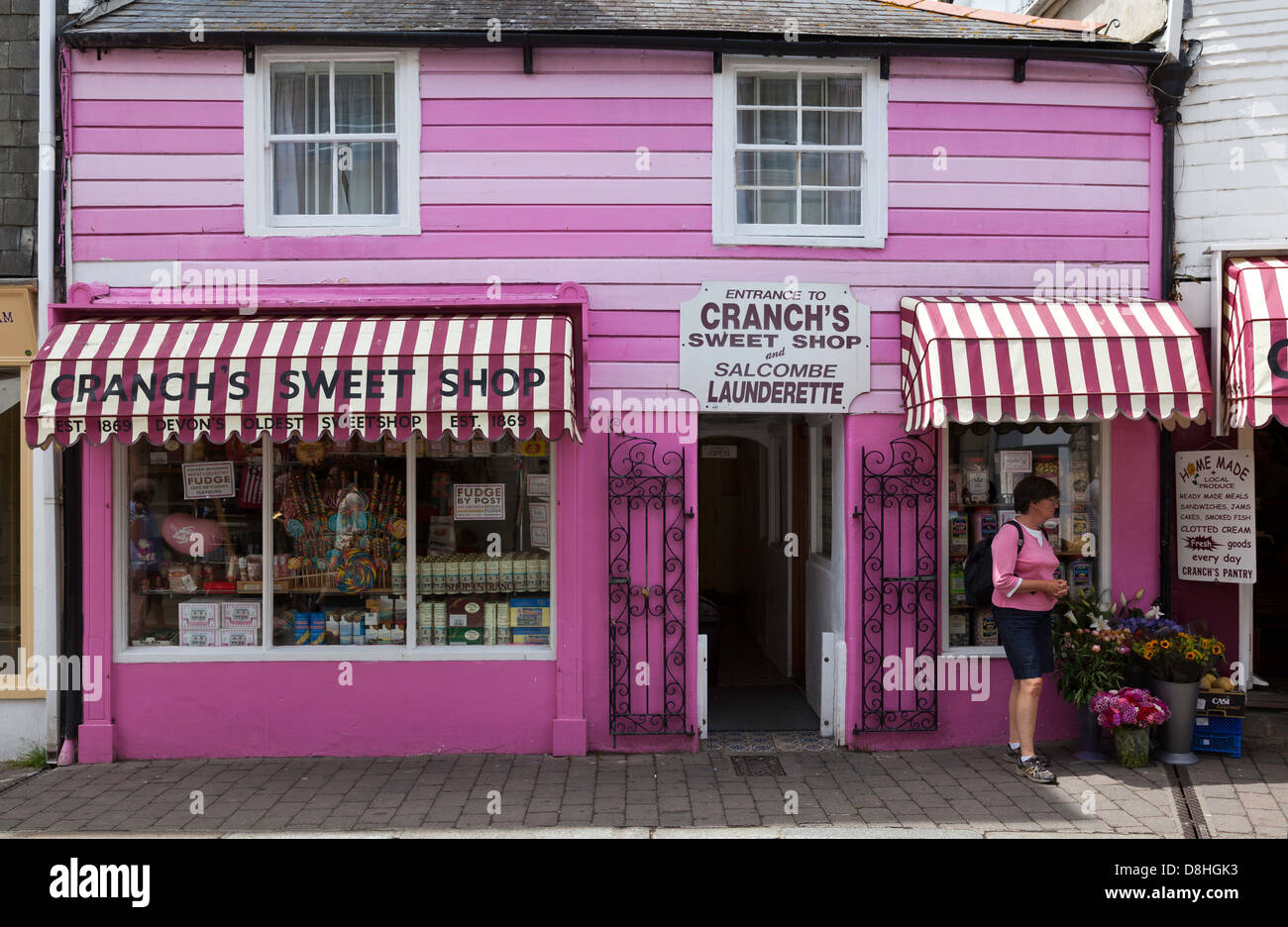 Cranch's traditional sweet shop, Salcombe, Devon Stock Photo - Alamy