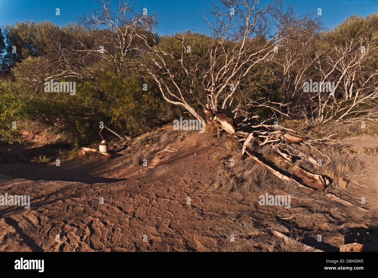 WELL 35, CANNING STOCK ROUTE, WESTERN AUSTRALIA, AUSTRALIA Stock Photo ...