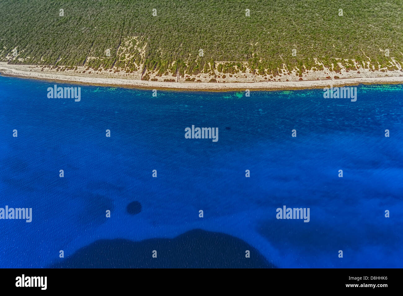 Aerial panorama of island Olib in Zadar area Stock Photo - Alamy