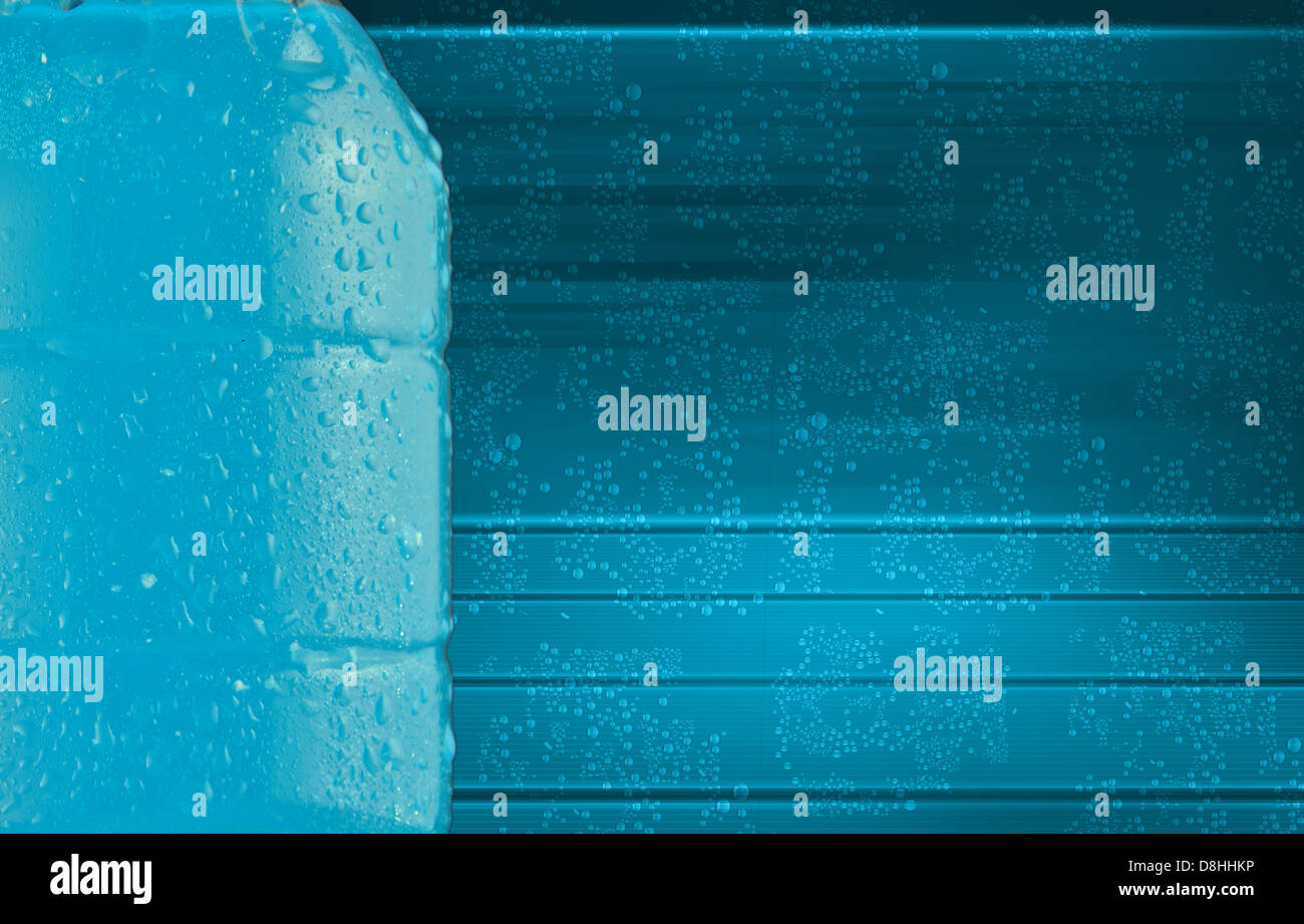 Blue drops perfect sports drink after sport Stock Photo - Alamy