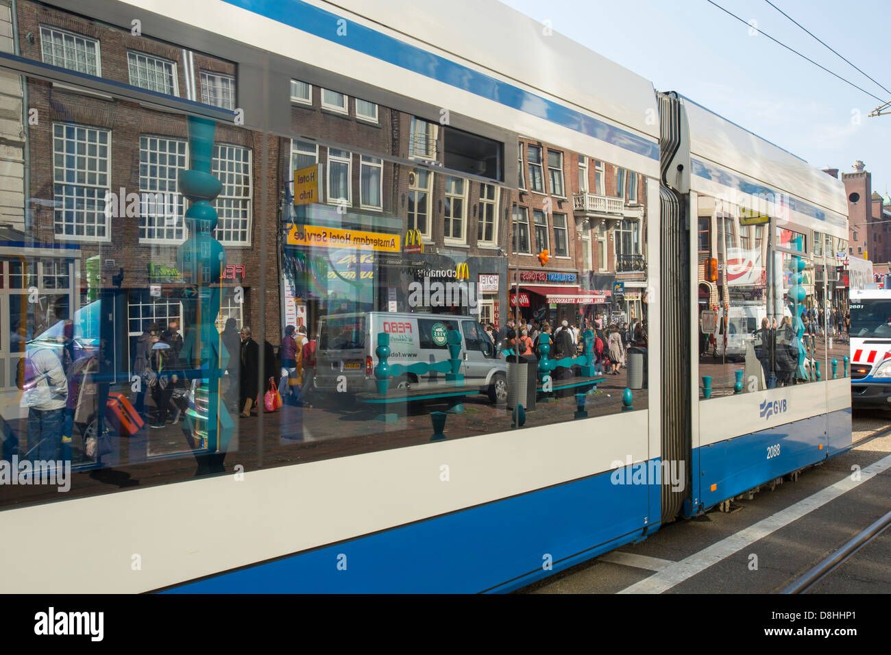 A tram in Amsterdam, Netherlands Stock Photo - Alamy