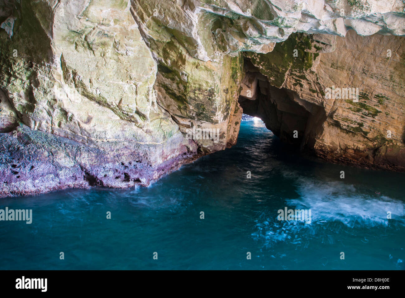 Israel. The Grottoes at Rosh Hanikra ("Head of the Cave"), near the ...