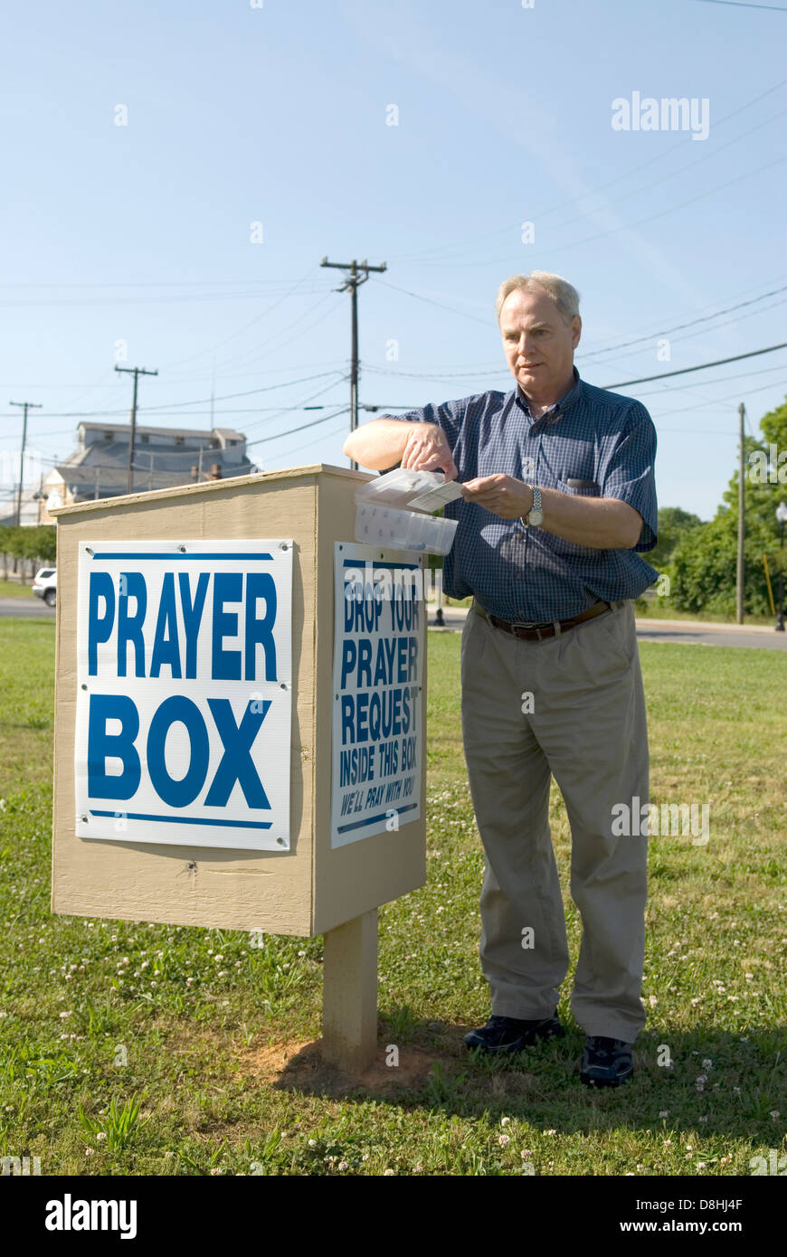 Prayer Box USA Stock Photo - Alamy