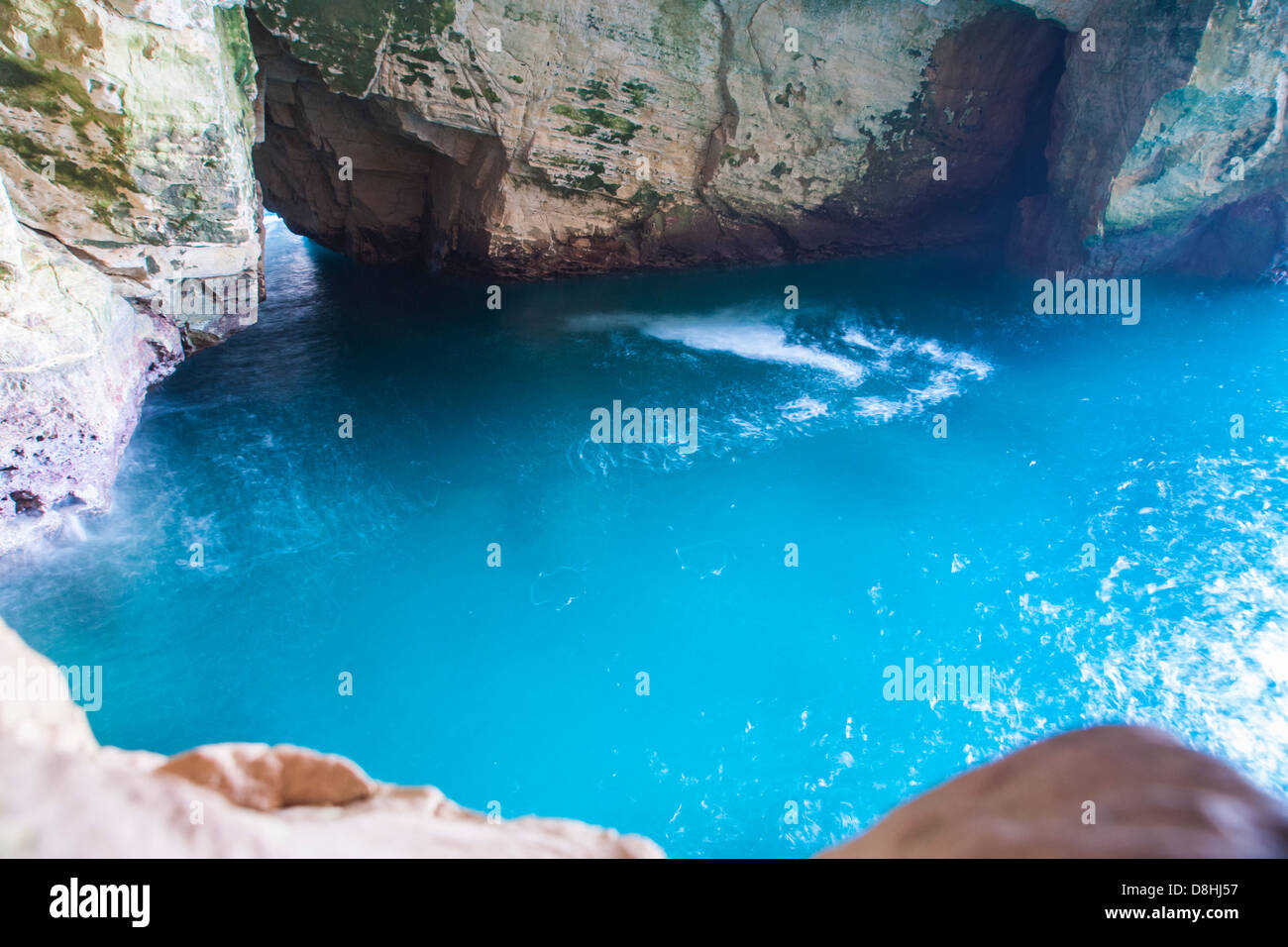 Israel. The Grottoes at Rosh Hanikra ("Head of the Cave"), near the ...
