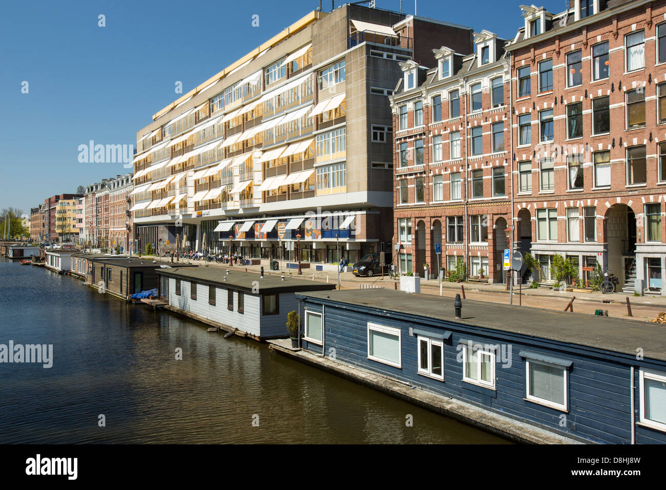 Floating houses in Amsterdam, Netherlands Stock Photo - Alamy