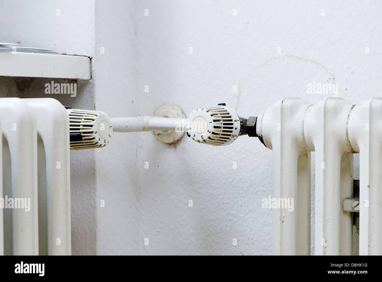 radiator with thermostatic control Stock Photo - Alamy