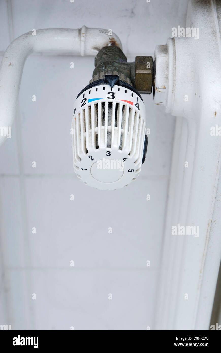 radiator with thermostatic control Stock Photo - Alamy