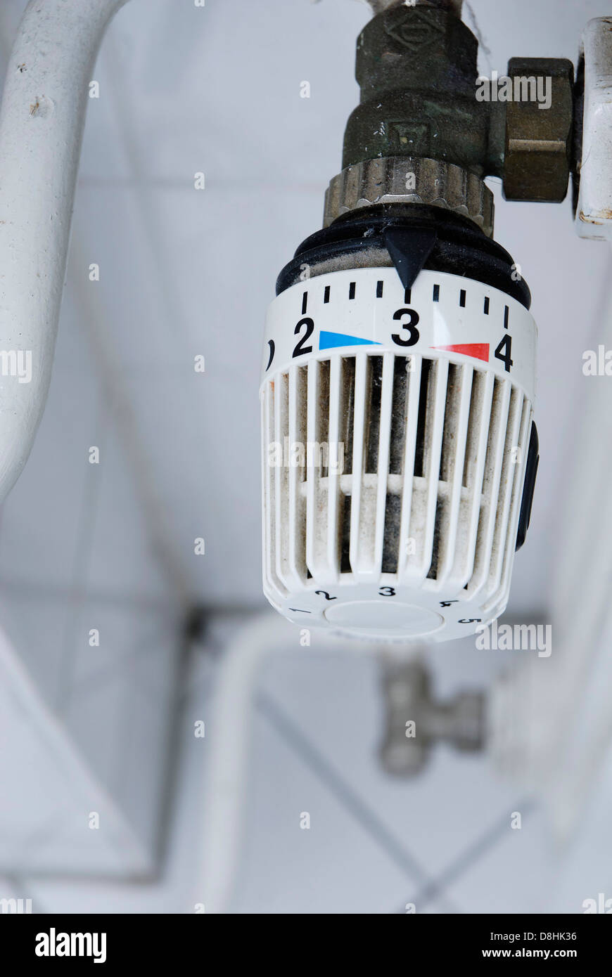 radiator with thermostatic control Stock Photo - Alamy