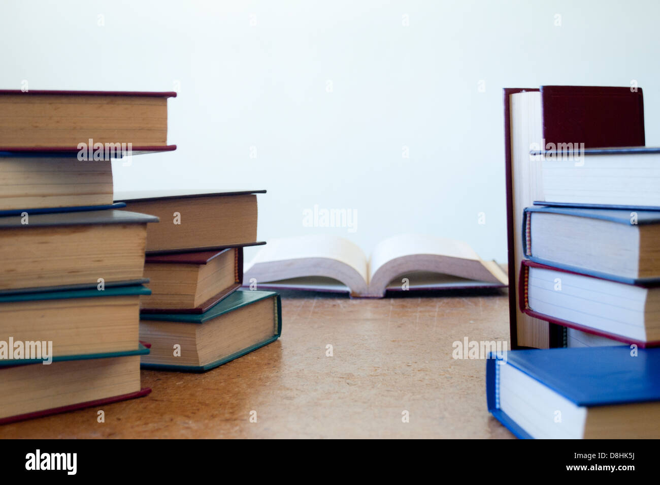 A stack of Hard cover books Stock Photo - Alamy