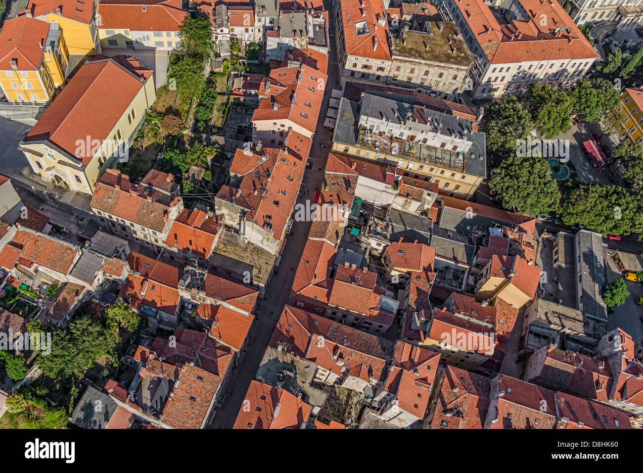 Aerial view pula city hi-res stock photography and images - Alamy
