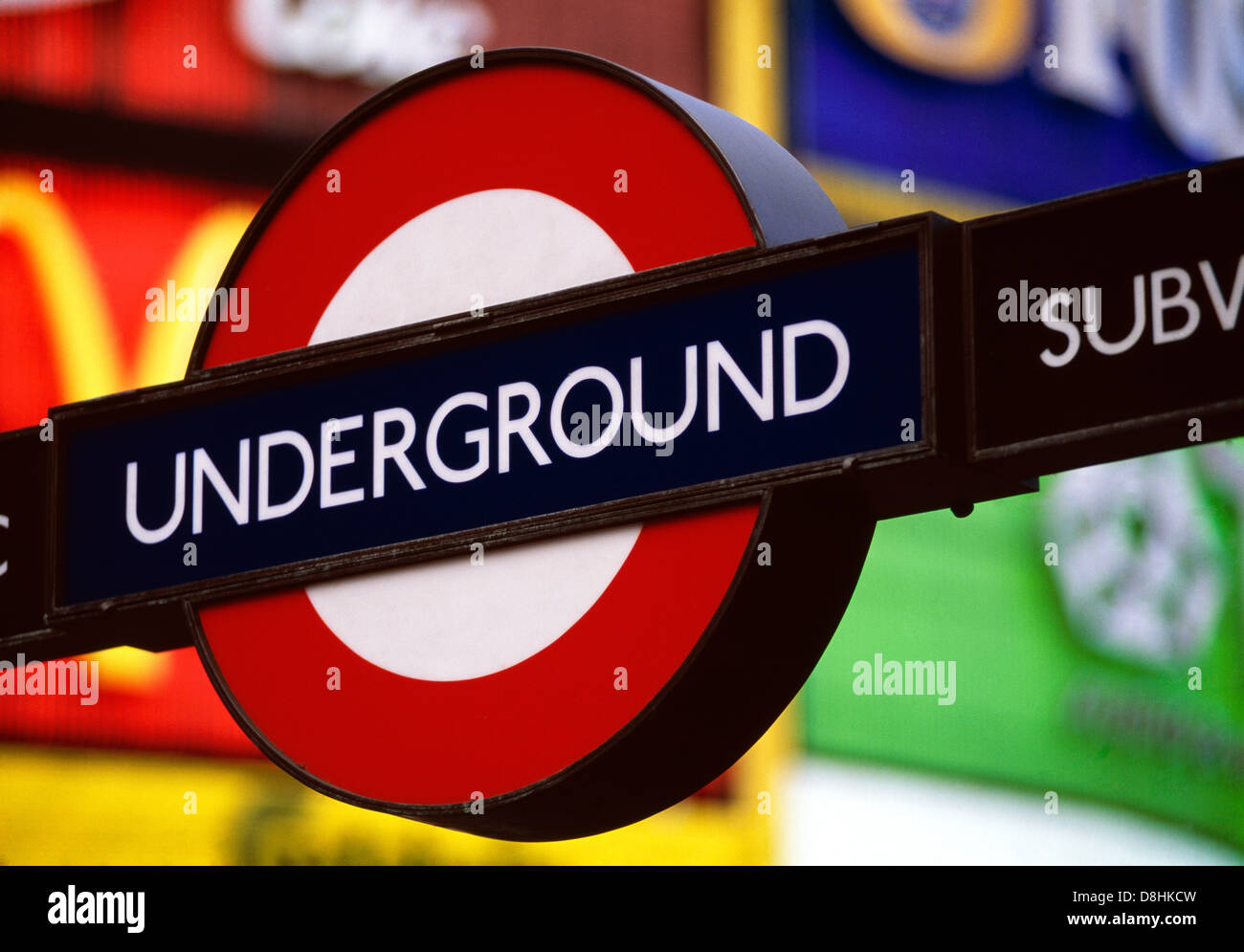 Europe, United Kingdom, London Underground, subway entrance sign Stock ...