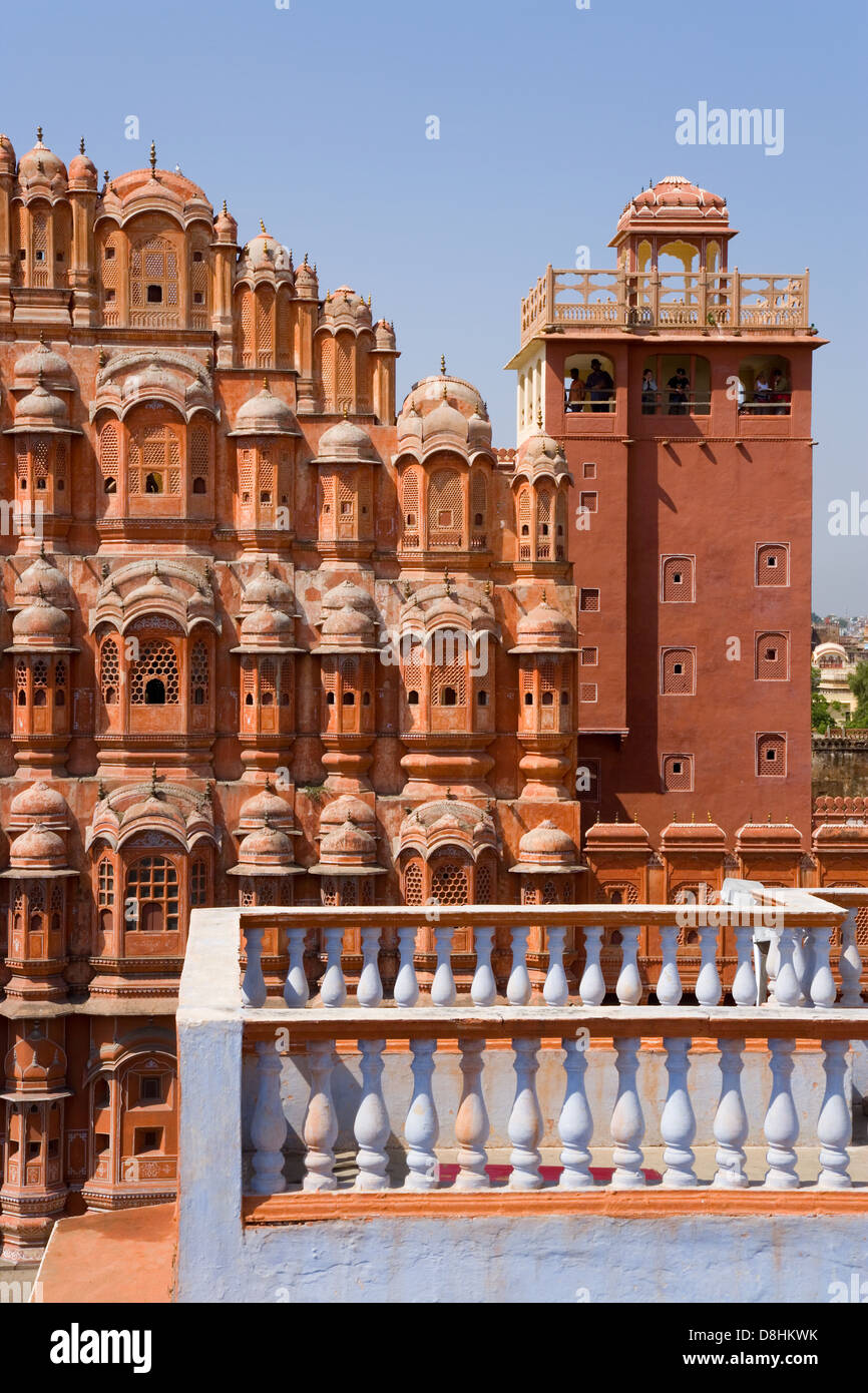 India, Rajasthan, Jaipur, Hawa Mahal, Palace of the Winds Stock Photo ...