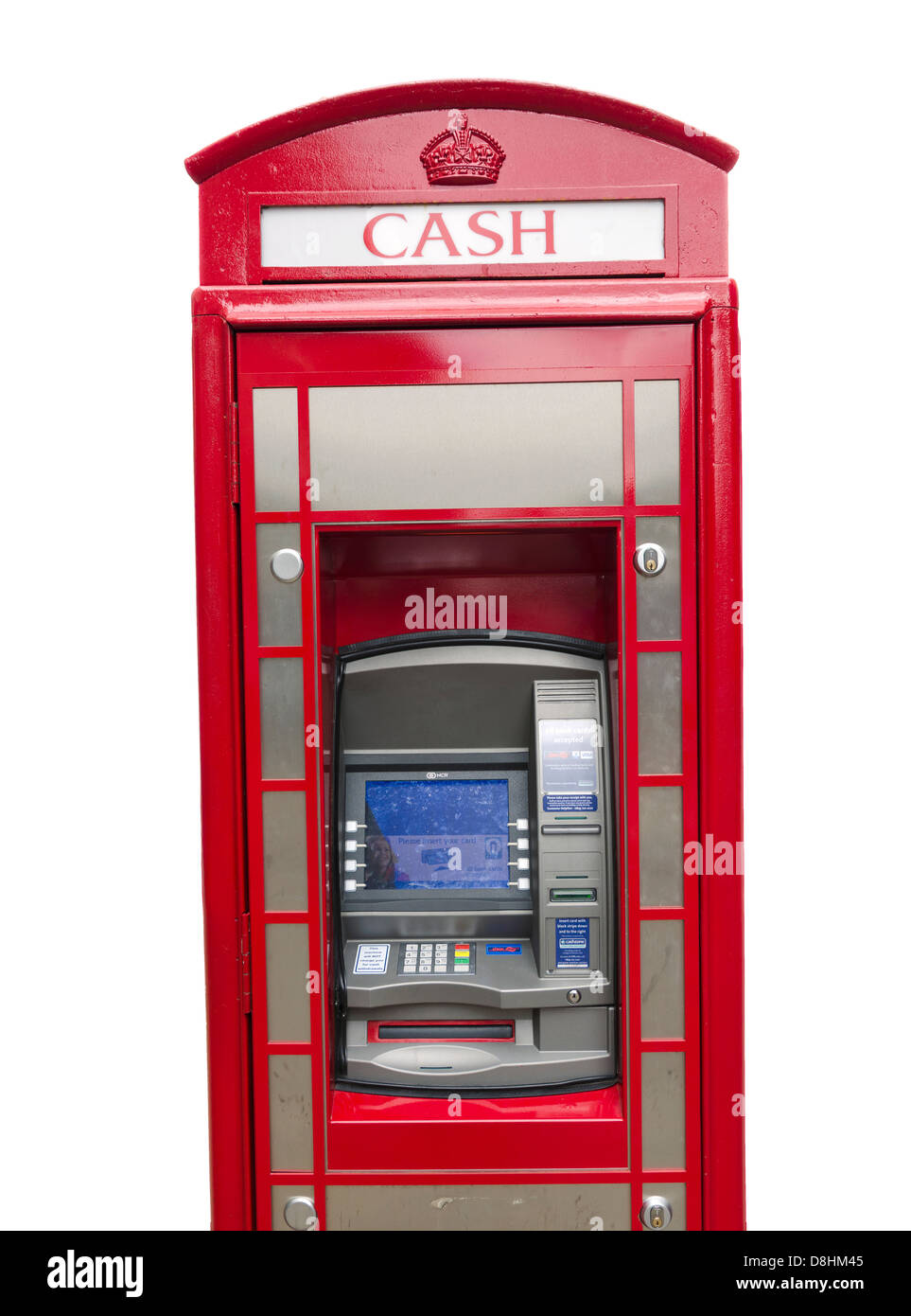 Atm in telephone box hi-res stock photography and images - Alamy