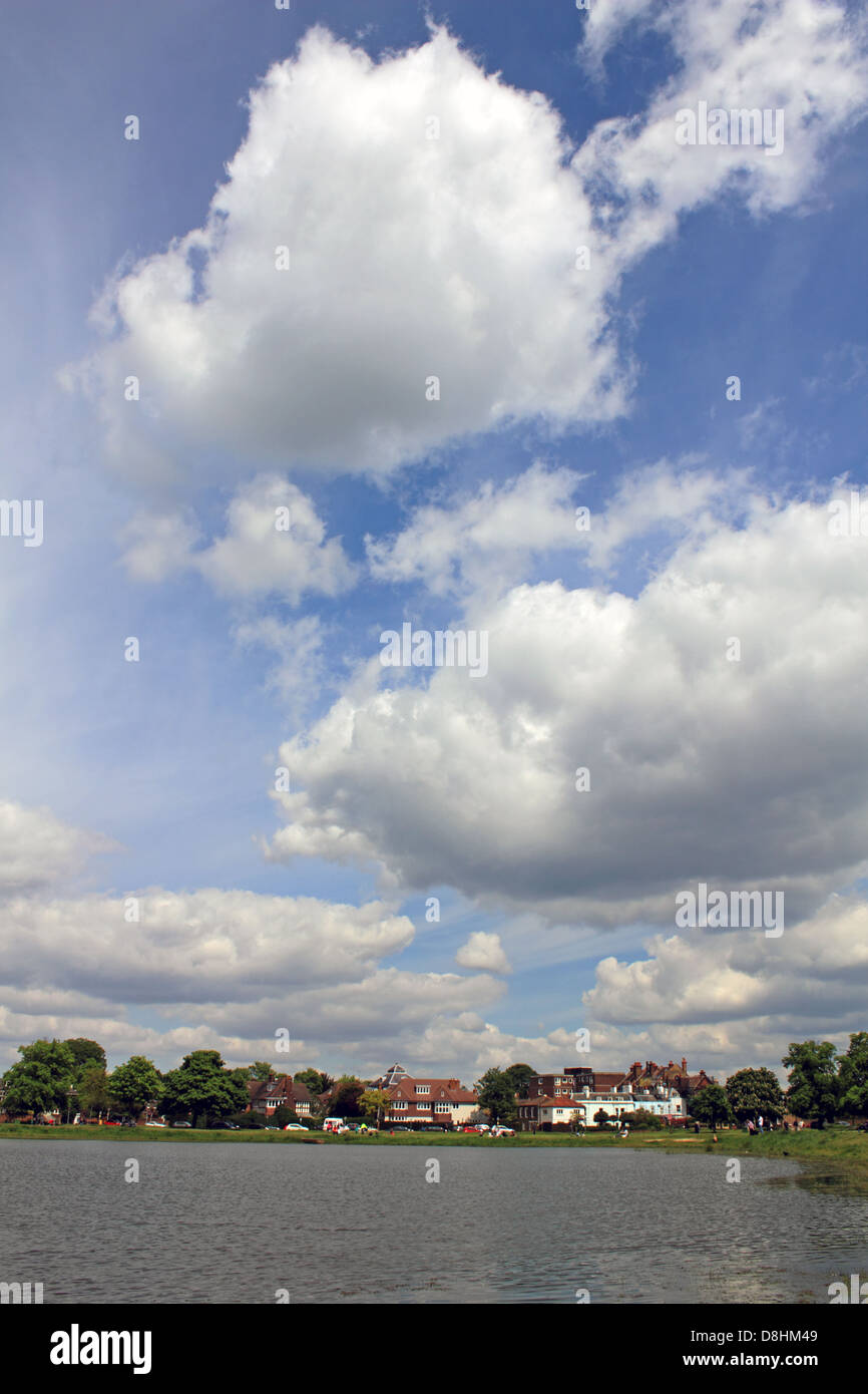Rushmere Pond on Wimbledon Common, SW London England UK Stock Photo - Alamy