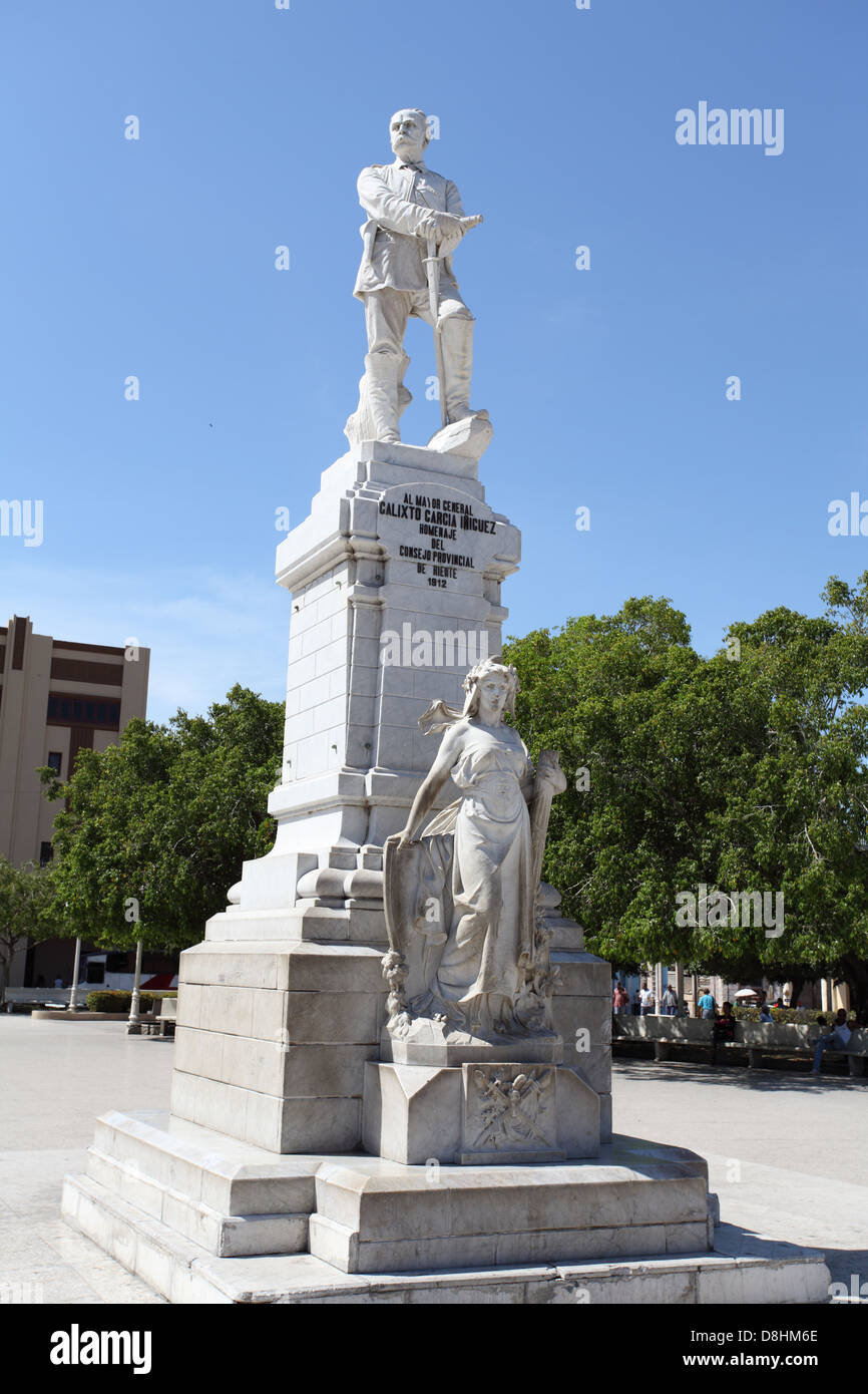 Statue of Calixto Garcia, general of the three Cuban uprisings, Parque ...