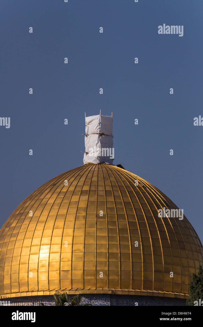 Jerusalem, Israel. View of the Golden dome (Dome of the rock ...