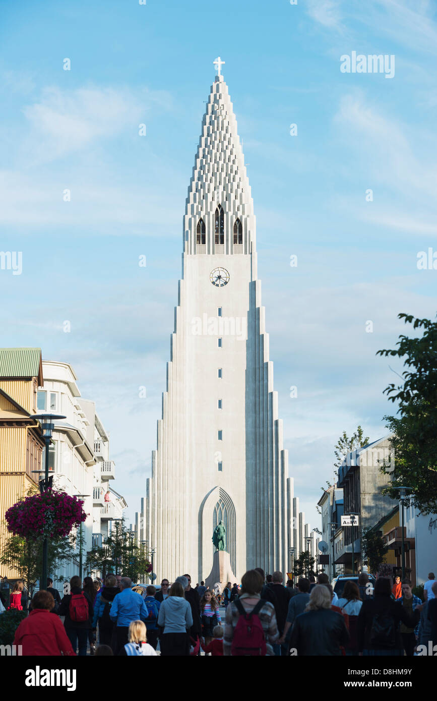 Reykjavik iceland clock tower hi-res stock photography and images - Alamy