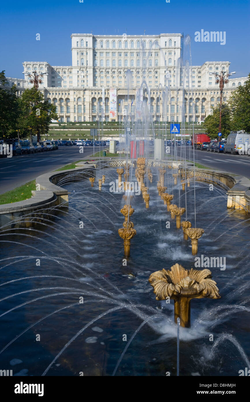 Europe, Romania, Bucharest, Palace of Parliament building, it was ...