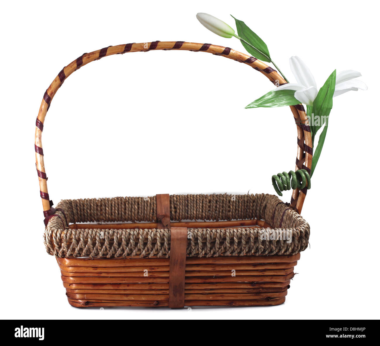 Isolated wicker basket hi-res stock photography and images - Alamy