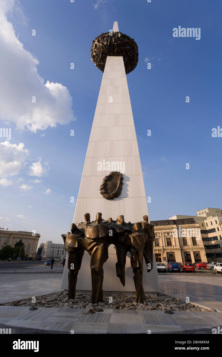 Romania, Bucharest, Monument to the Heroes of the Revolution of 1989 ...