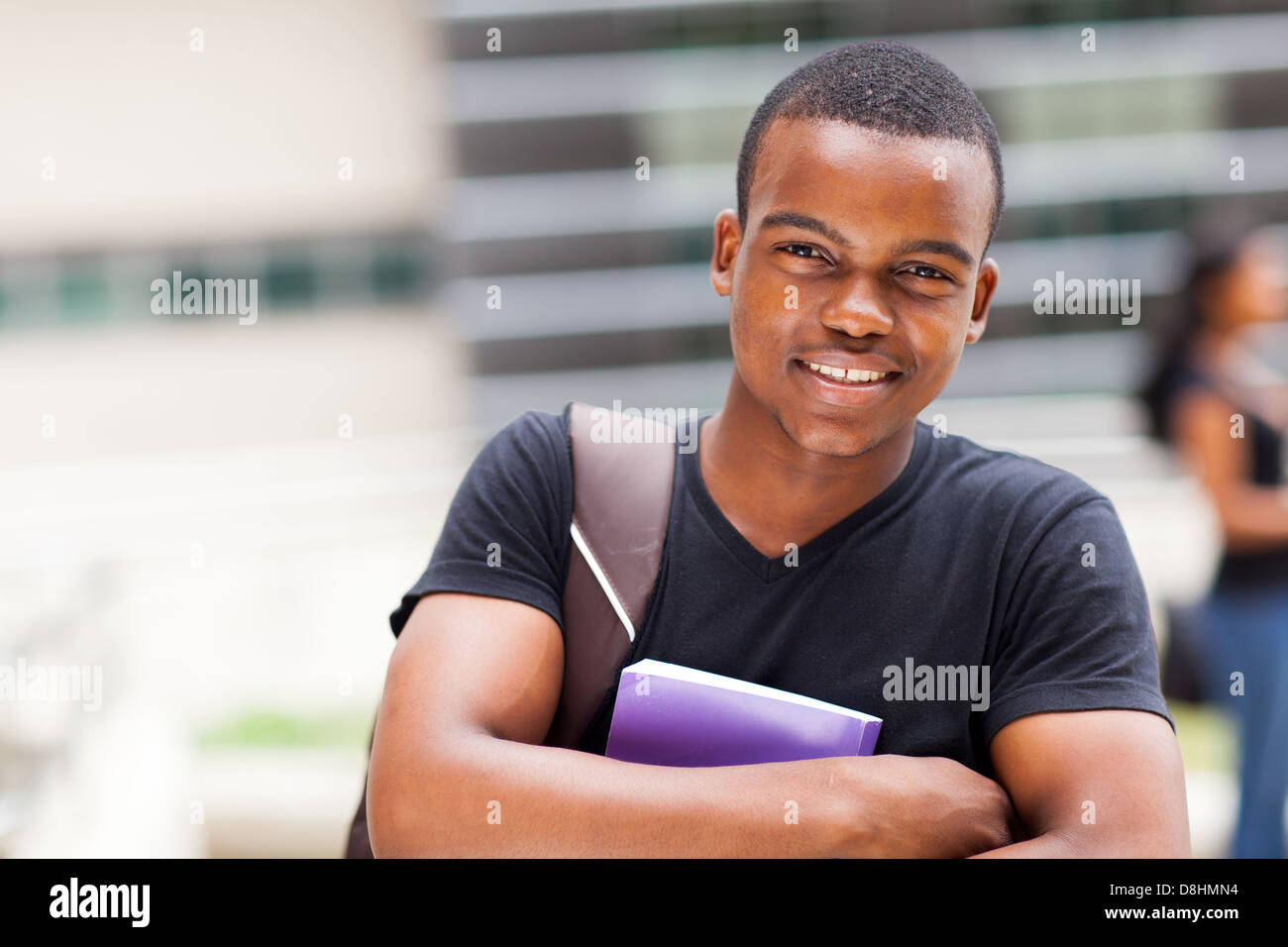 African college boy standing outdoors hi-res stock photography and ...