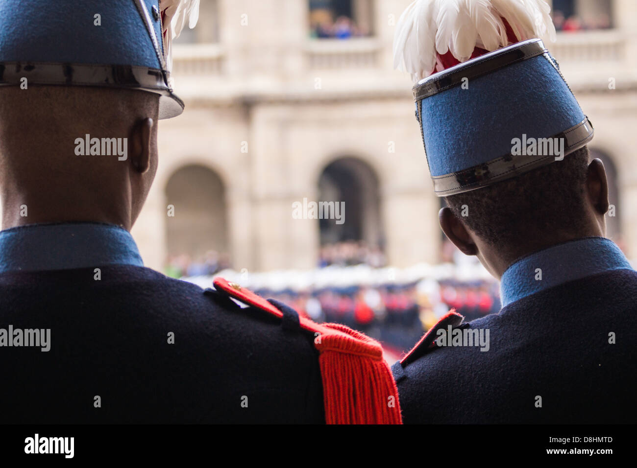 France. African/Black Cadets from the French military academy Saint-Cyr ...