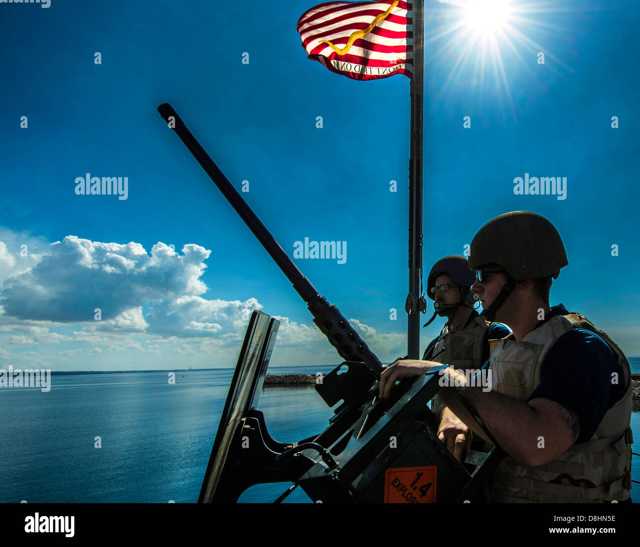 A Sailor stands watch Stock Photo - Alamy