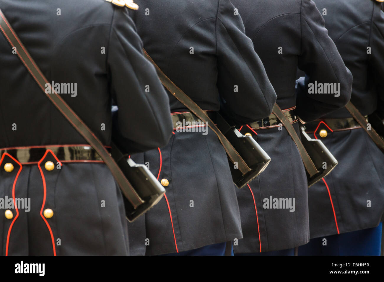 Paris, France. Soldiers in full Dress Uniform at the Invalides palace ...