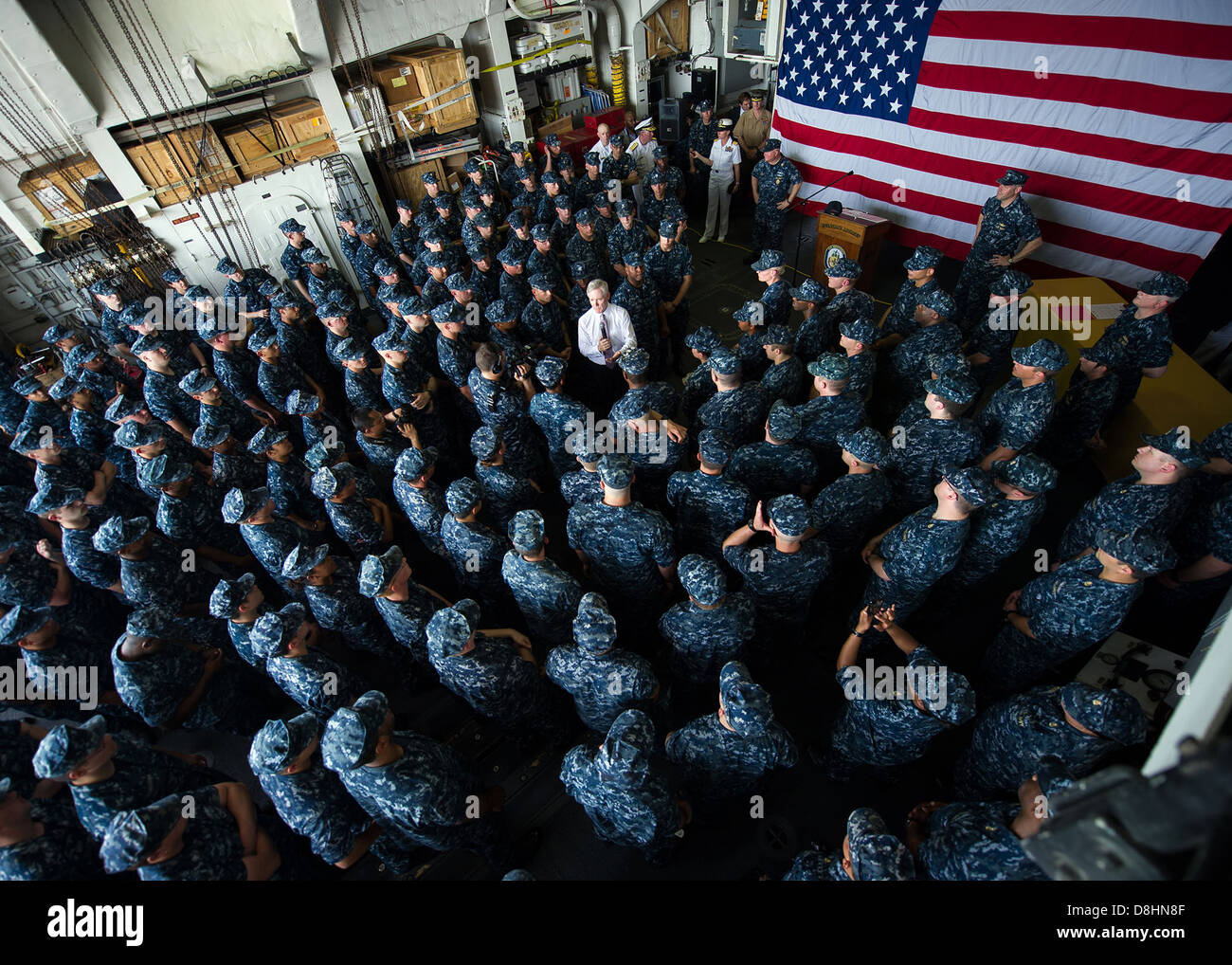 SECNAV visits USS Monterey Stock Photo - Alamy