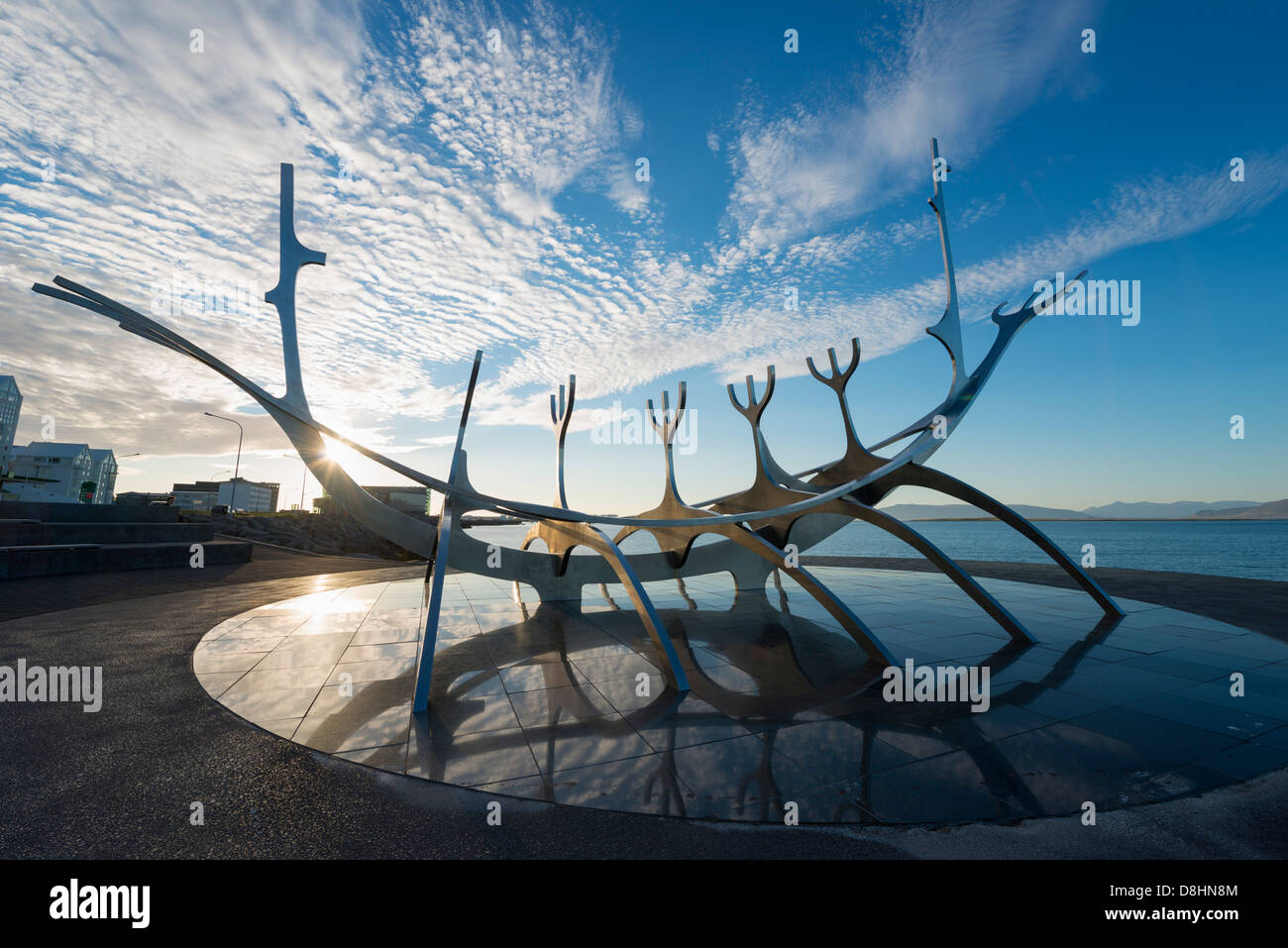 Iceland, Reykjavik, Solfar (Sun Voyager), iconic modern sculpture ...