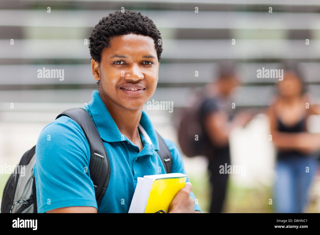 African college boy standing outdoors hi-res stock photography and ...
