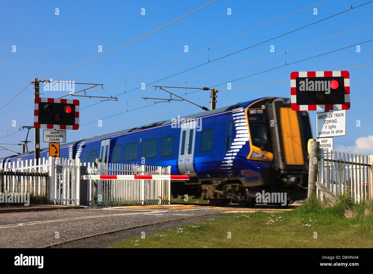 Level crossing uk road sign hi-res stock photography and images - Alamy
