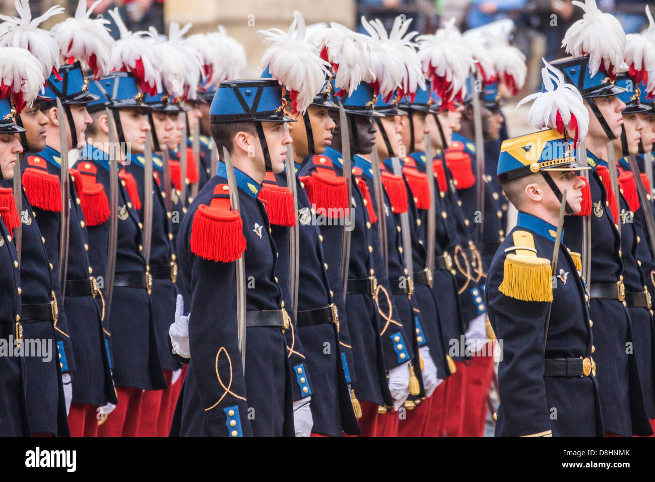Les Invalides, Paris, France. Soldiers on parade during an official ...