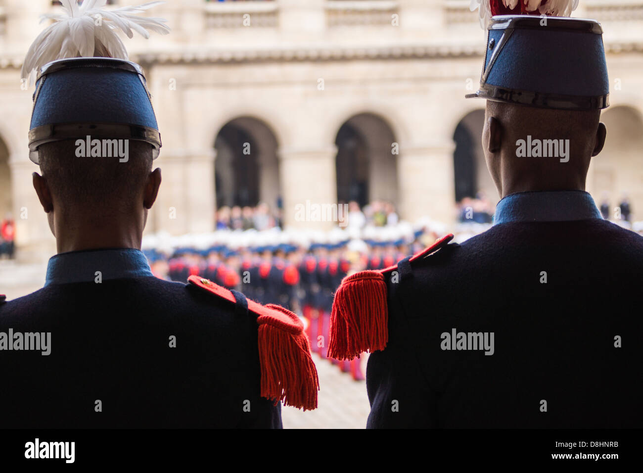 France. African/Black Cadets from the French military academy Saint-Cyr ...