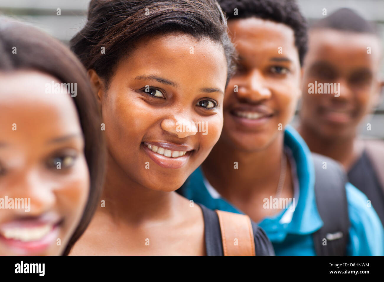 group of african university students closeup Stock Photo - Alamy
