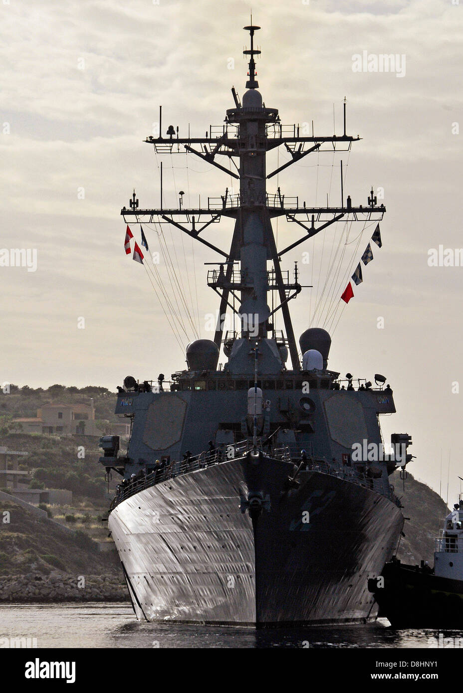USS Barry arrives in Souda Bay Stock Photo - Alamy