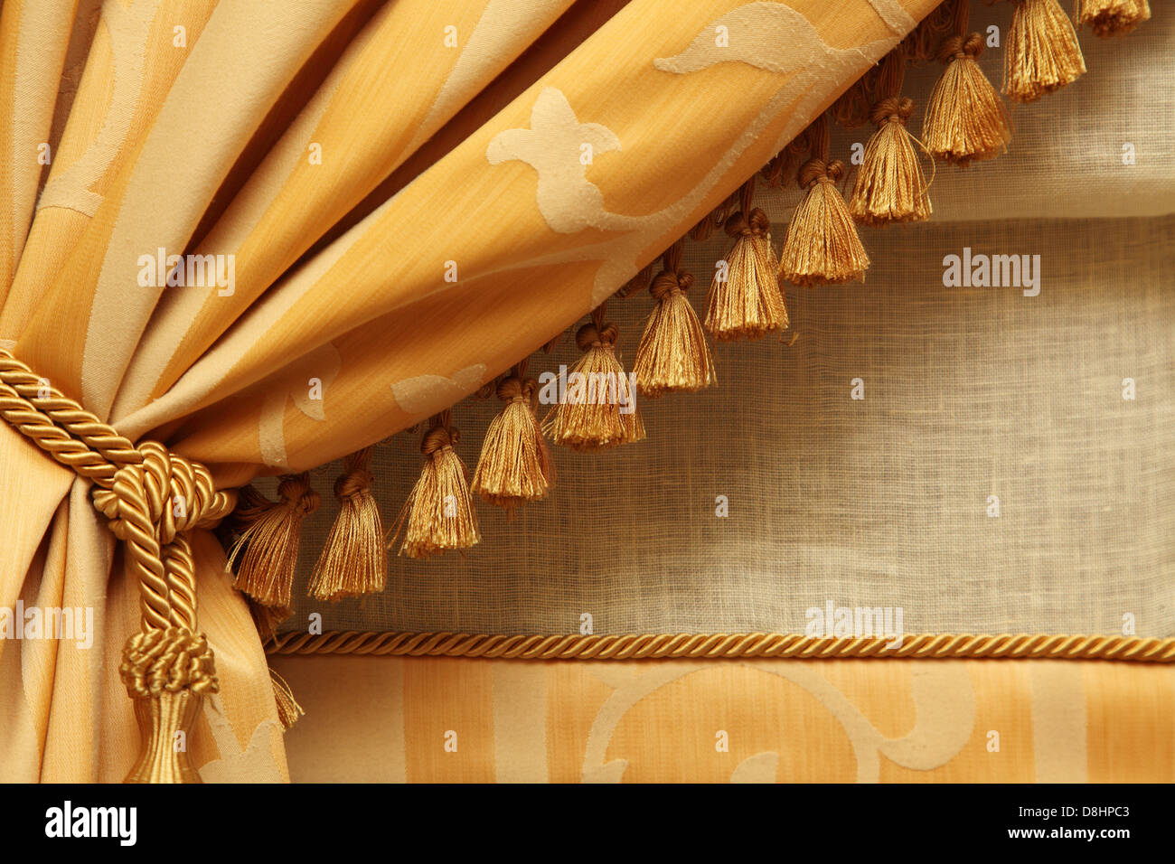 Fringed curtains hi-res stock photography and images - Alamy