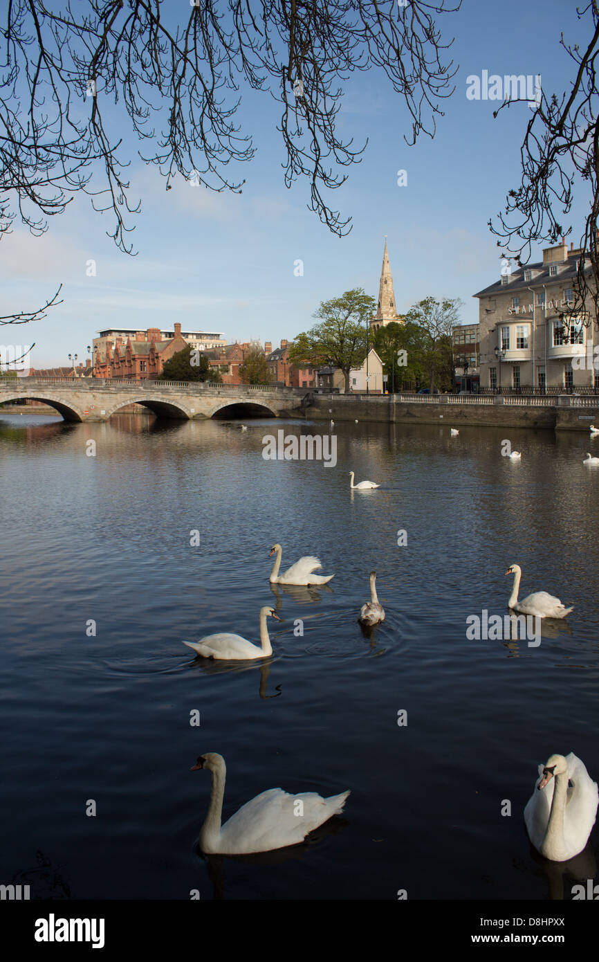 Bedford embankment in spring Stock Photo - Alamy