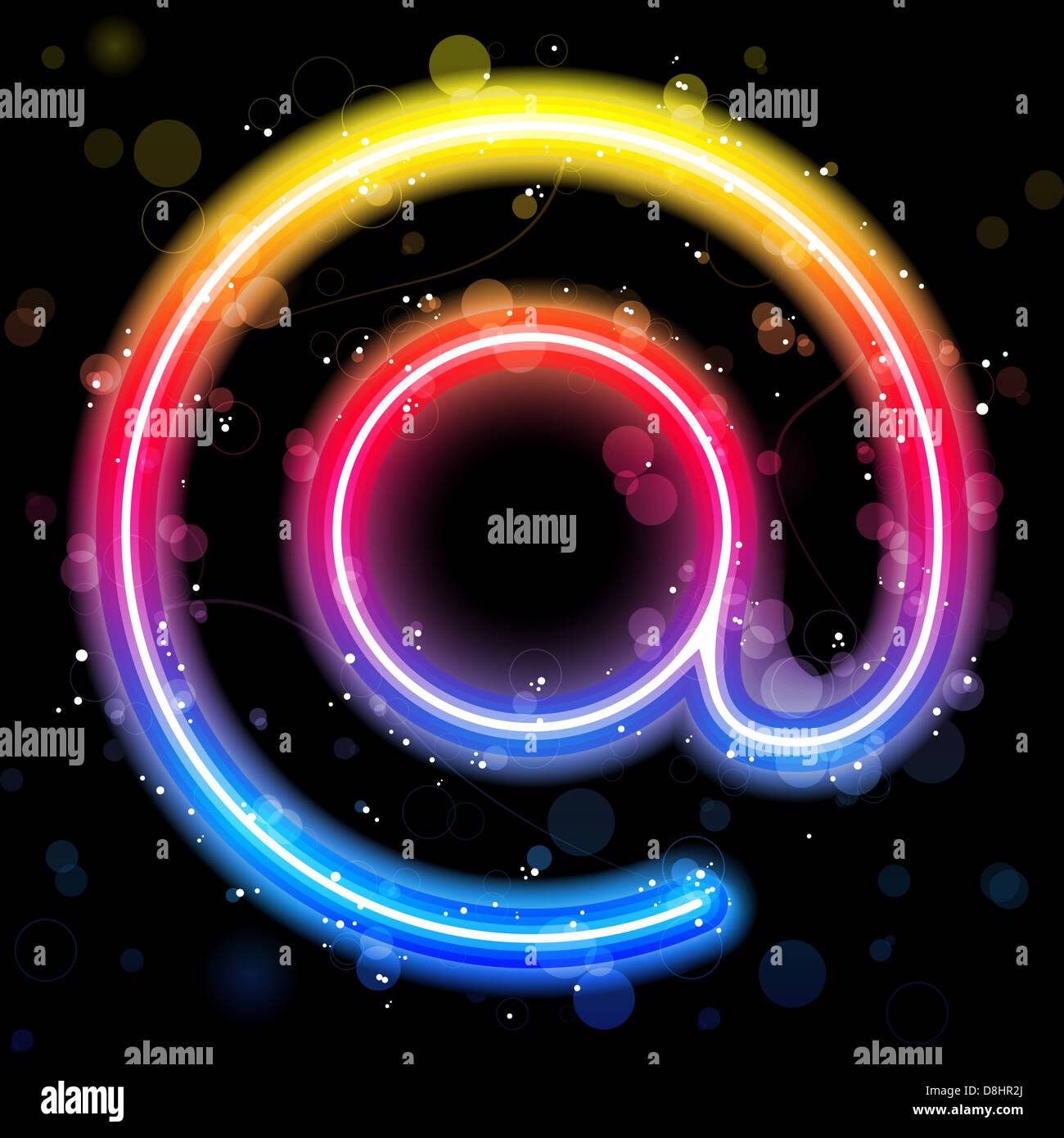 Vector - Internet Symbol Rainbow Lights Glitter with Sparkles Stock ...
